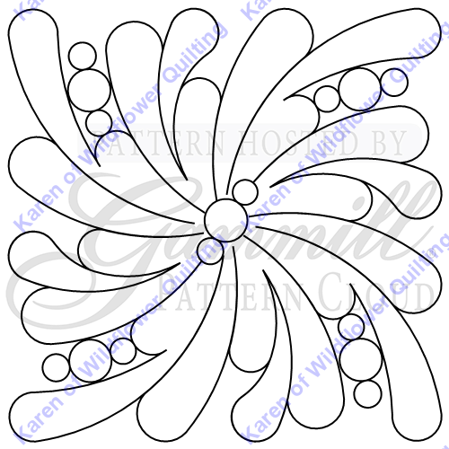 TF Tumbled Feathers Pearl Block